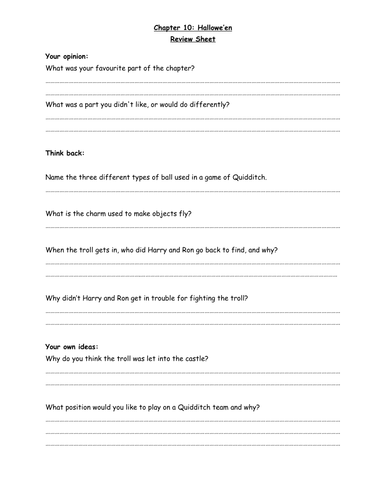 Harry Potter and the Philosopher's Stone Chapters 6-10 reading ...