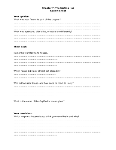 Harry Potter and the Philosopher's Stone Chapters 6-10 reading ...