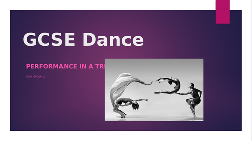 GCSE Dance: PowerPoint for teaching the duet/trio with a focus on performance/choreography ...