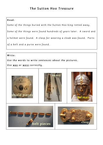 Anglo-Saxons SEN Worksheets: Sutton Hoo | Teaching Resources