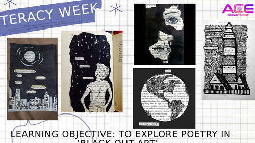 Black Out Art Poetry | Teaching Resources