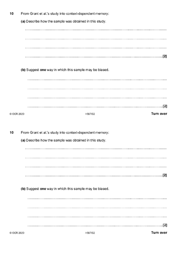 OCR Psychology - Grant et al. | Teaching Resources OCR Psychology - Grant et al. | Teaching Resources