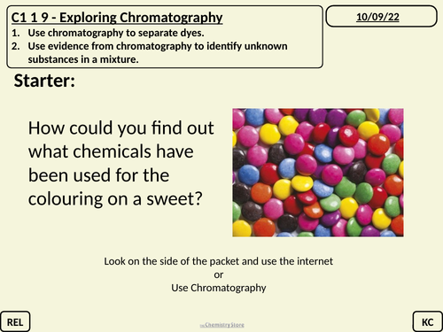 KS3 Chemistry AQA C1 1 9 Exploring Chromatography | Teaching Resources