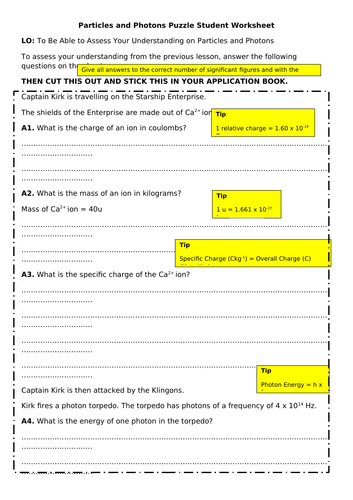 AQA A-Level Physics: Particles Scheme of Work | Teaching Resources
