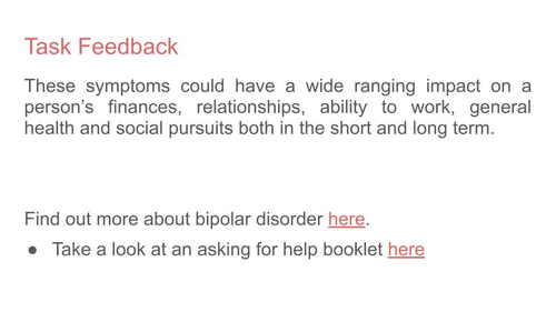 Mental Health Lesson PSHE | Teaching Resources