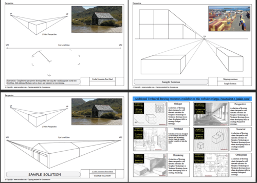 Technical Drawing and Graphics - Set 4 - "Perspective Drawing ...