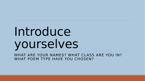 Group work: Delivering a Poetry Presentation | Teaching Resources