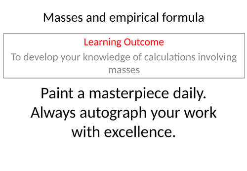 Combined Chemistry GCSE revision notes / lessons | Teaching Resources