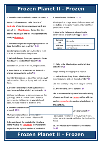 Frozen Planet 2 | Teaching Resources