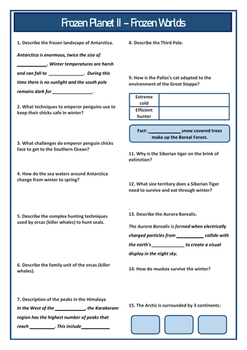 Frozen Planet 2 | Teaching Resources