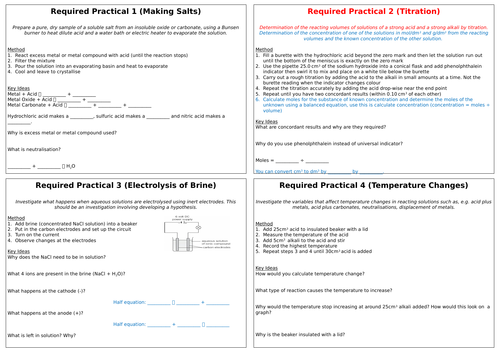 AQA GCSE Complete Chem Req Practical | Teaching Resources AQA GCSE Complete Chem Req Practical | Teaching Resources