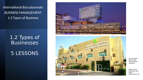 Business Management IB 1.2 Types of Organisations - Public v Private ...