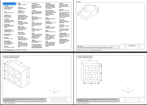 Technical Drawing and Graphics - Set 5 "Isometric Drawing" | Teaching ...