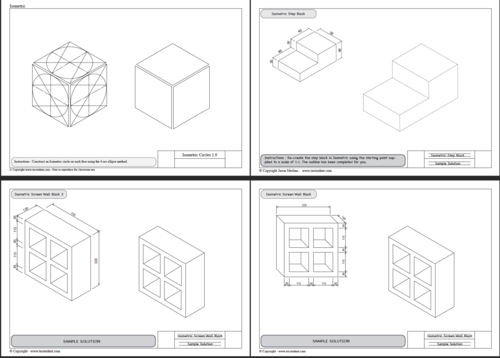 Technical Drawing and Graphics - Set 5 "Isometric Drawing" | Teaching ...