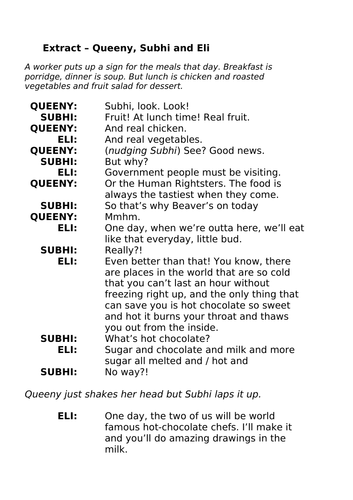 Live Theatre: The Bone Sparrow SOW | Teaching Resources