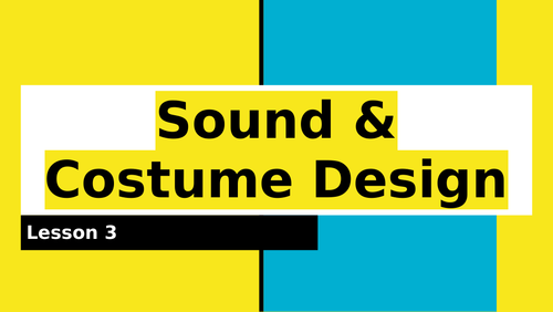 Introduction to Theatre Design | Teaching Resources