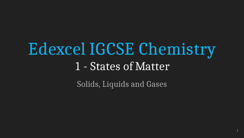 Edexcel IGCSE Double Award Science (Chemistry) Presentations - The ...