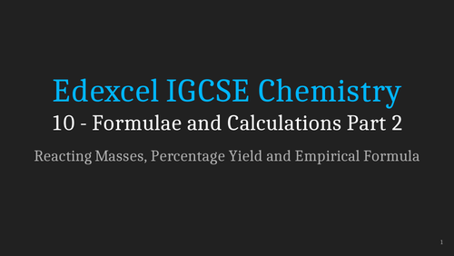 Edexcel IGCSE Double Award Science (Chemistry) Presentations - The ...