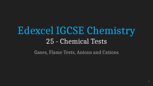 Edexcel IGCSE Double Award Science (Chemistry) Presentations - The ...