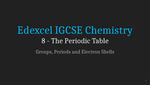Edexcel IGCSE Double Award Science (Chemistry) Presentations - The ...