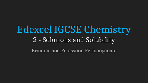 Edexcel IGCSE Double Award Science (Chemistry) Presentations - The ...