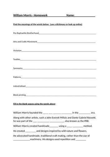 William Morris & Georgia O'Keefe | Teaching Resources