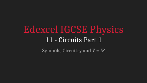 Edexcel IGCSE Double Award Science (Physics) Presentations - The ...
