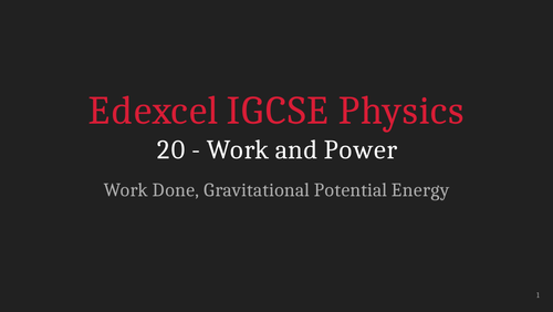 Edexcel IGCSE Double Award Science (Physics) Presentations - The ...