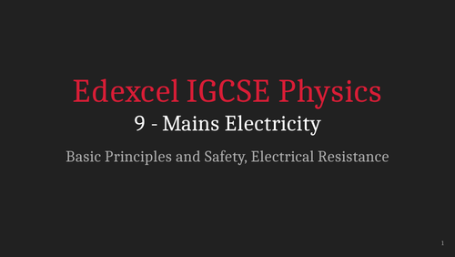Edexcel IGCSE Double Award Science (Physics) Presentations - The ... Edexcel IGCSE Double Award Science (Physics) Presentations - The ...