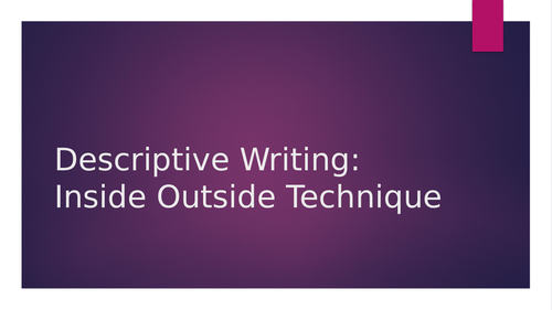 AQA GCSE English Language: Creating Structure in Descriptive Writing ...