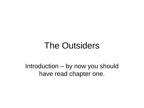 The Outsiders SE Hinton Complete Unit PPTs and Worksheets | Teaching ...