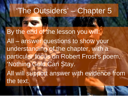 The Outsiders SE Hinton Complete Unit PPTs and Worksheets | Teaching ...