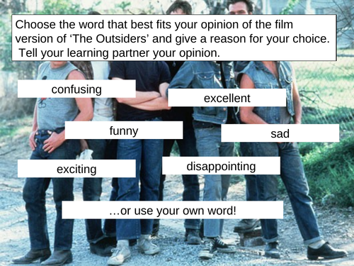 The Outsiders SE Hinton Complete Unit PPTs and Worksheets | Teaching ...