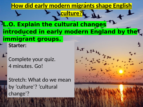 How did early modern migrants shape English culture? | Teaching Resources