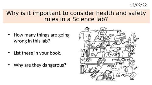 KS3 Lab Health and Safety Lesson - Working Scientifically | Teaching ...