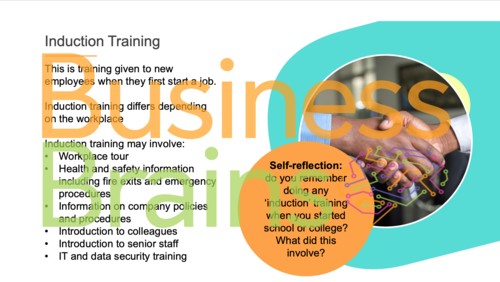 Training Lesson - HR - AS Business | Teaching Resources