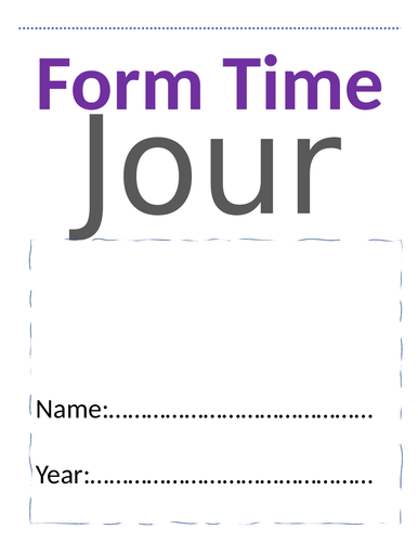 Tutor/Form Time School Journal | Teaching Resources