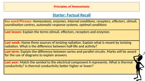 Homeostasis Lesson 1- Flip Learning Task Sheets | Teaching Resources