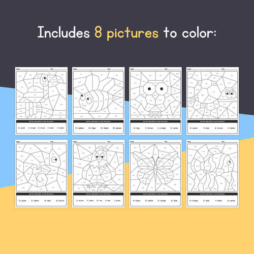Multiplication Facts 1, 2, 5, 10 | Color By Code Multiplication ...