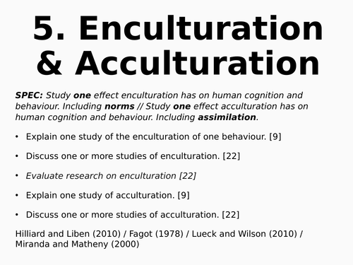 IB Psychology - Core Sociocultural approach SL [FULL TOPIC] | Teaching ...