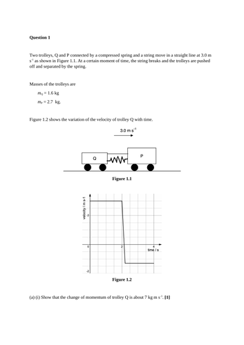 Topic 2.4 Momentum & Impulse 10 Questions for IB DP Physics Paper 2 ...