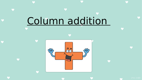 Column addition | Teaching Resources