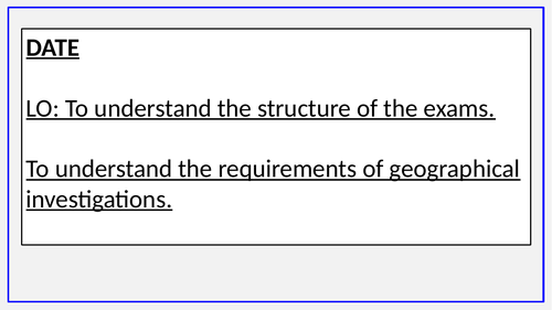 GCSE Edexcel Geography A 'Geographical Investigations' PowerPoint ...