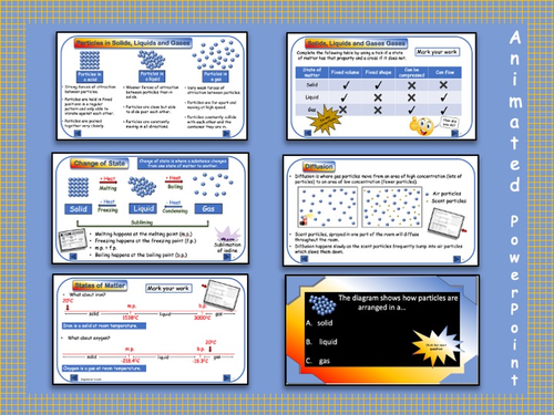 Kinetic Theory of Matter States of Matter and Change of State Distance ...