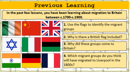 Migrants in Britain - Immigration Liverpool - GCSE History Edexcel ...
