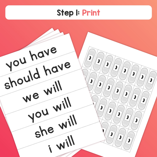 Contraction Surgery | No Prep Contractions Activity, ELA Contractions ...