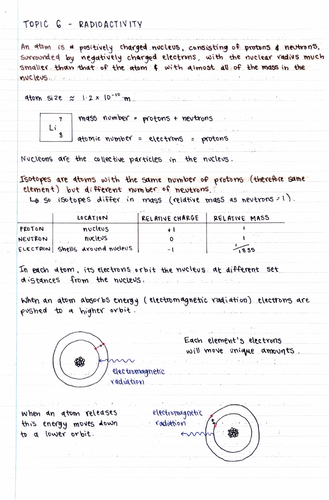 Radioactivity - Topic 6 Physics GCSE (Edexcel) | Teaching Resources
