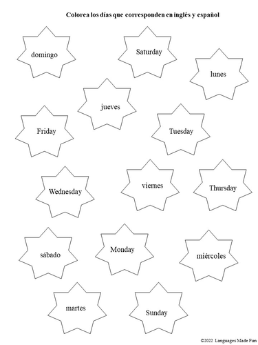 Los días de la semana - Days of the week in Spanish | Teaching Resources