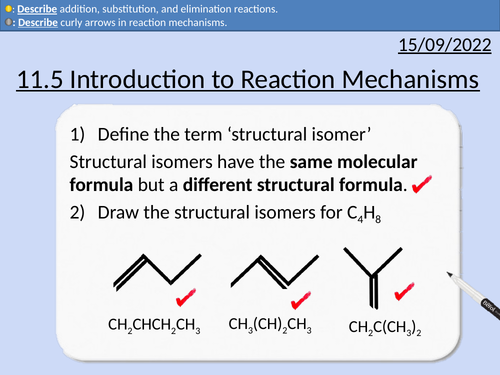 OCR AS Chemistry: Module 4 Organic Chemistry | Teaching Resources
