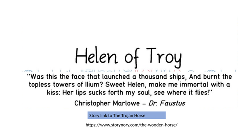 Engish Language/Literacy 11 Plus: The Trojan Horse. Reading ...